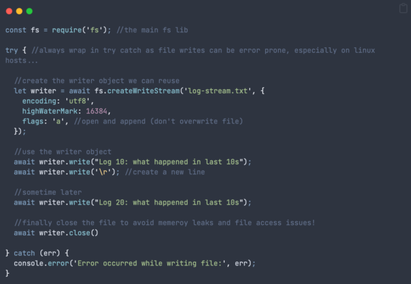 Createwritestream Async Guide Iamdev
